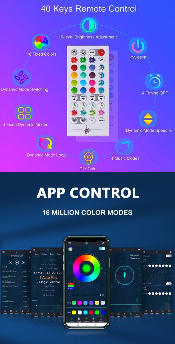 LED Smart RGB Light Bar